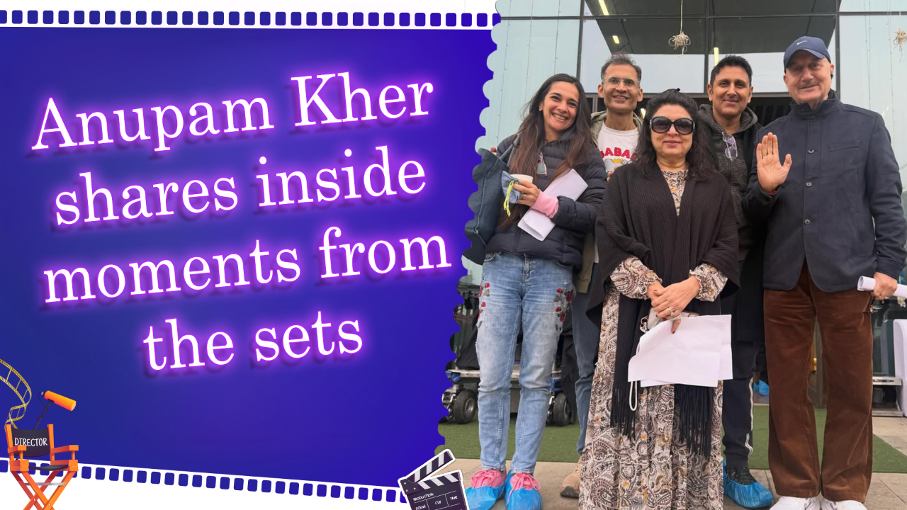 Anupam Kher shares behind-the-scenes pics from the set of 'Khosla Ka ...