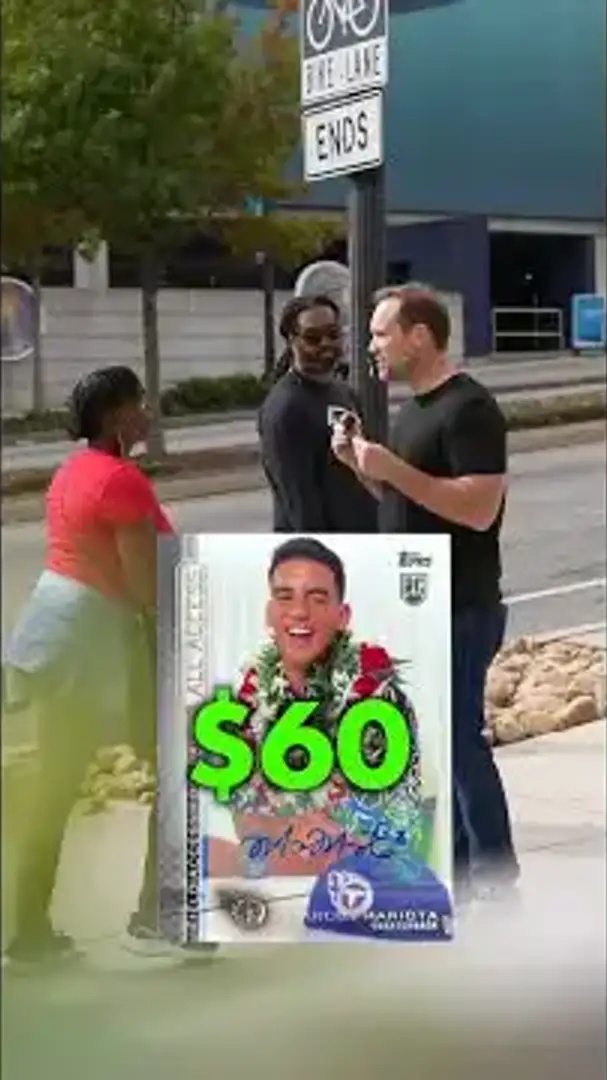 Did she take the cash or football card?