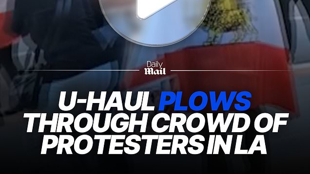 U-Haul truck drives into crowd at pro-Iran rally in Los Angeles