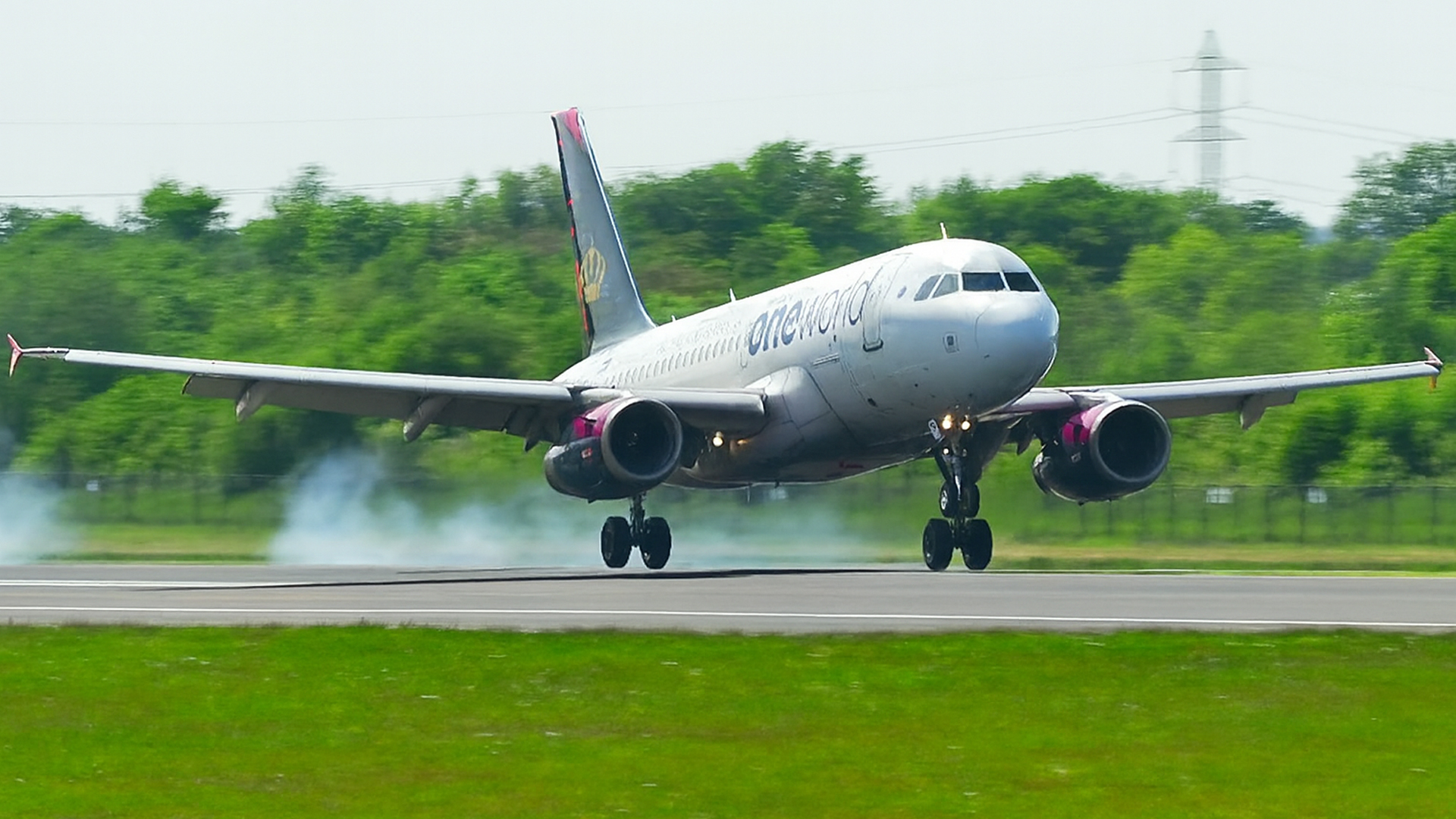 When a plane lands beyond the landing zone