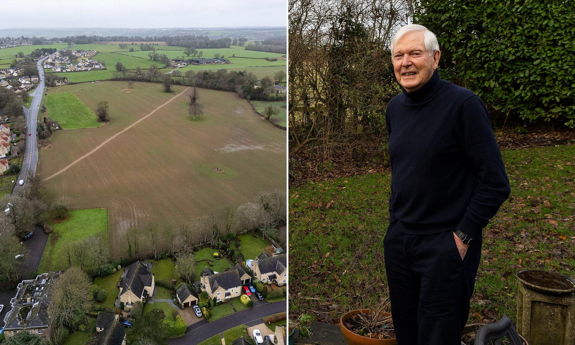 Fury at plans to build 150 homes next to village which inspired Charles ...