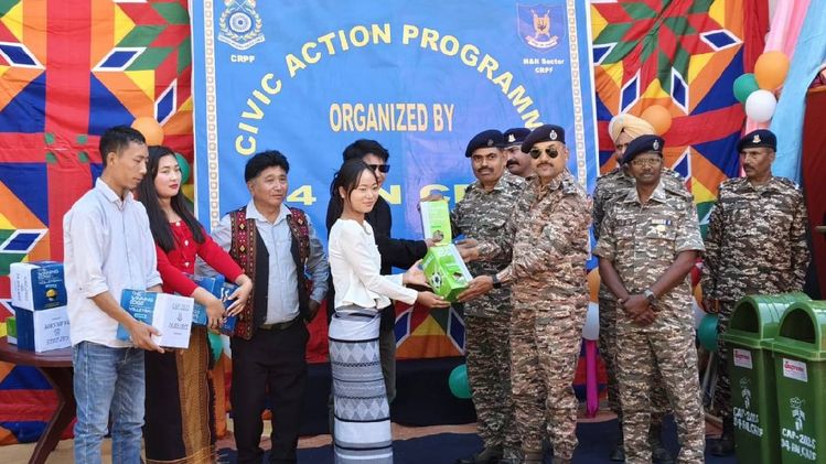 Manipur: CRPF distributes welfare items under civic outreach drive in ...