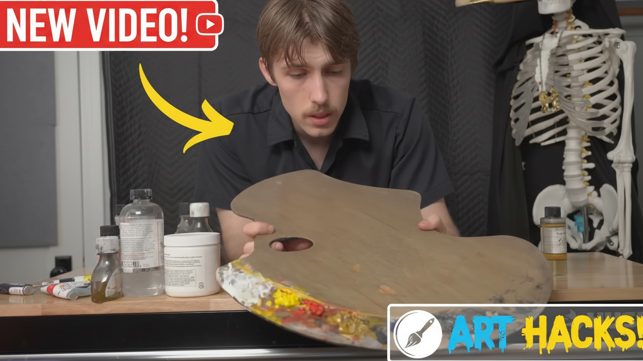 Complete oil painting guide with tools materials and portrait process