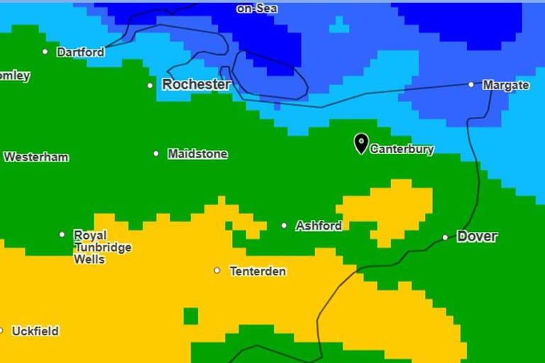 Forecasters warn Kent set to be drenched by more heavy rain this week