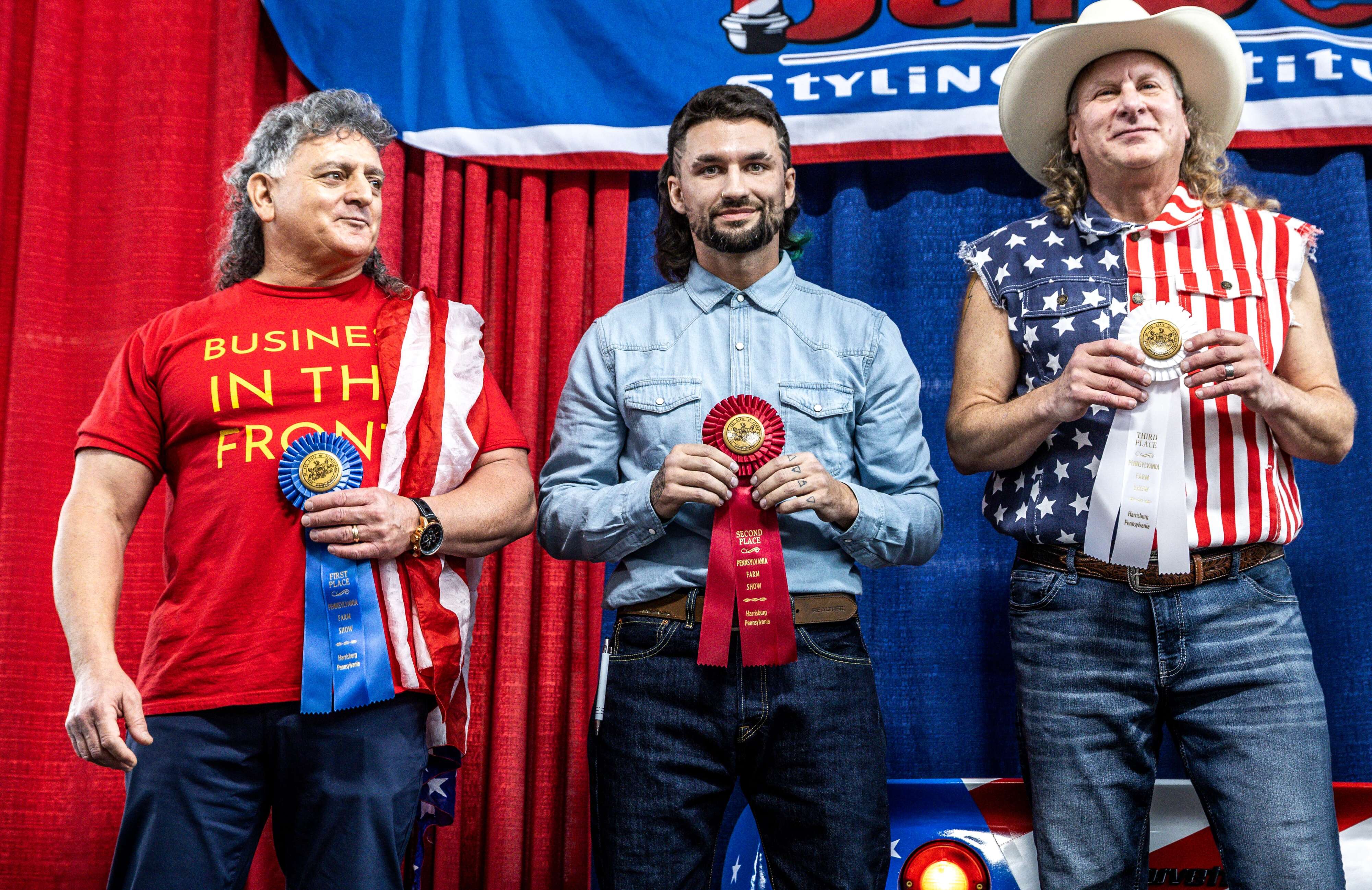 Mullet contest at Pa. Farm Show features patriotic theme, huge turnout