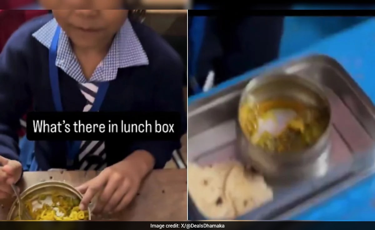 Chips, noodles, cheese balls: Viral video of children's lunchboxes ...