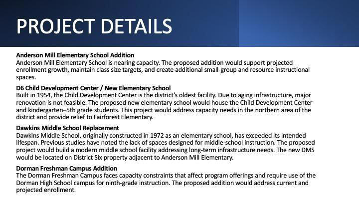 Spartanburg District 6 proposes bond referendum to build new schools ...