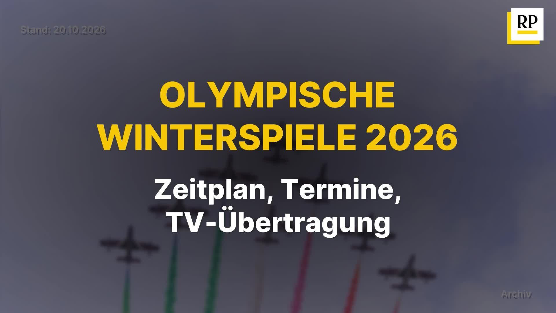 Olympische Winterspiele 2026: Zeitplan, Termine, TV-Übertragung