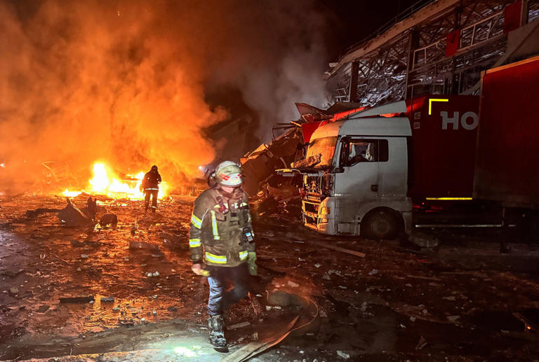 Ukraine live: Multiple oil tankers struck off Russian Black Sea coast