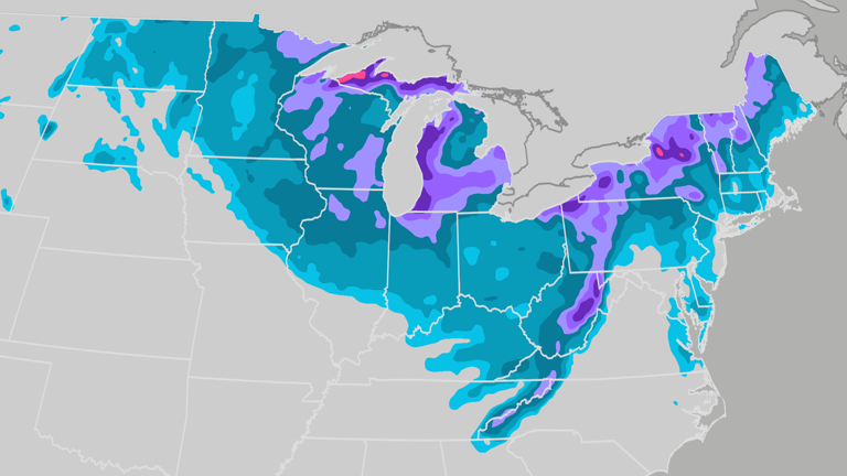 A parade of snowy systems this week brings snow, wind and extreme cold ...