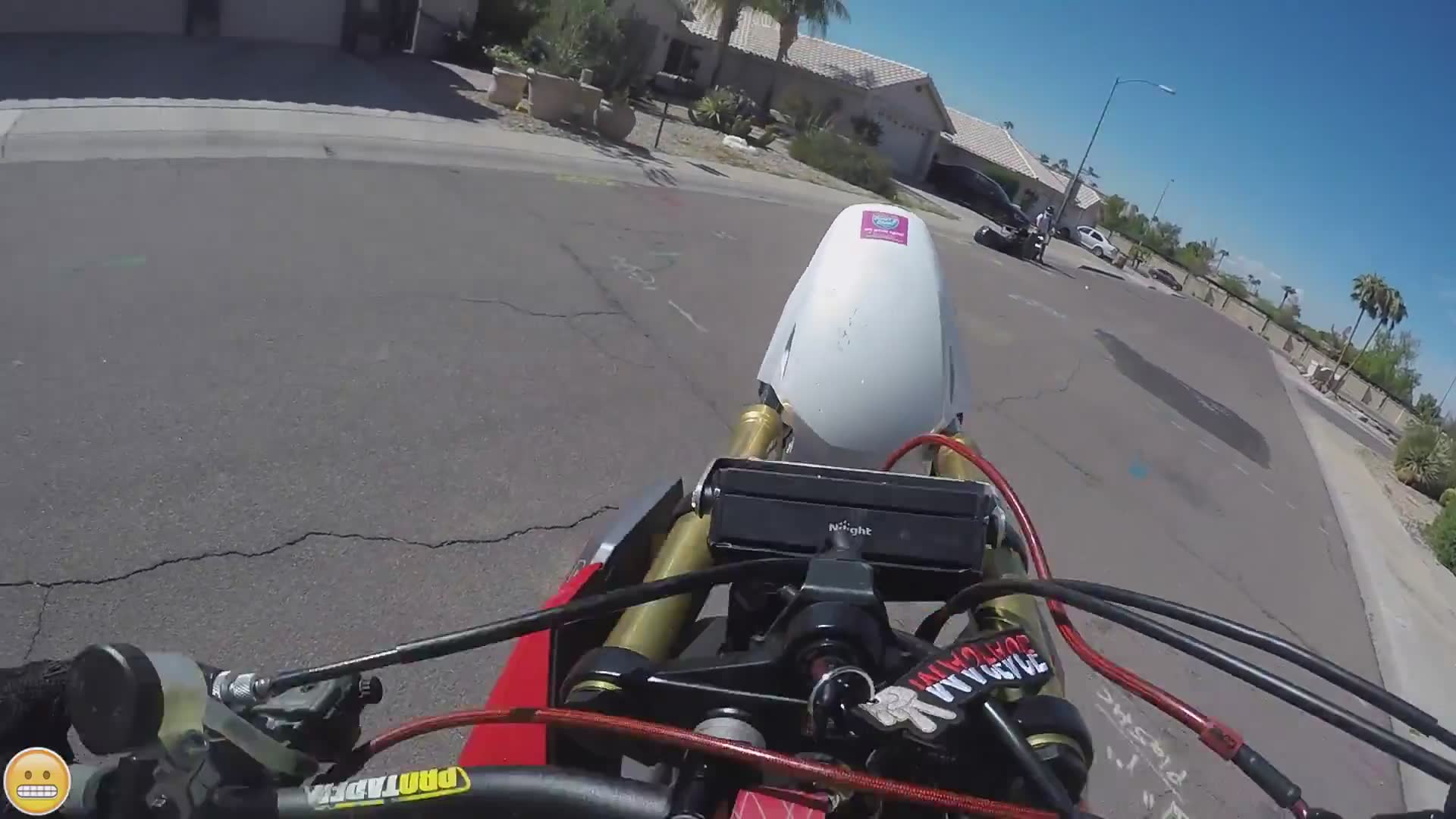 Circular mini bike wheelie patterns create spectacle