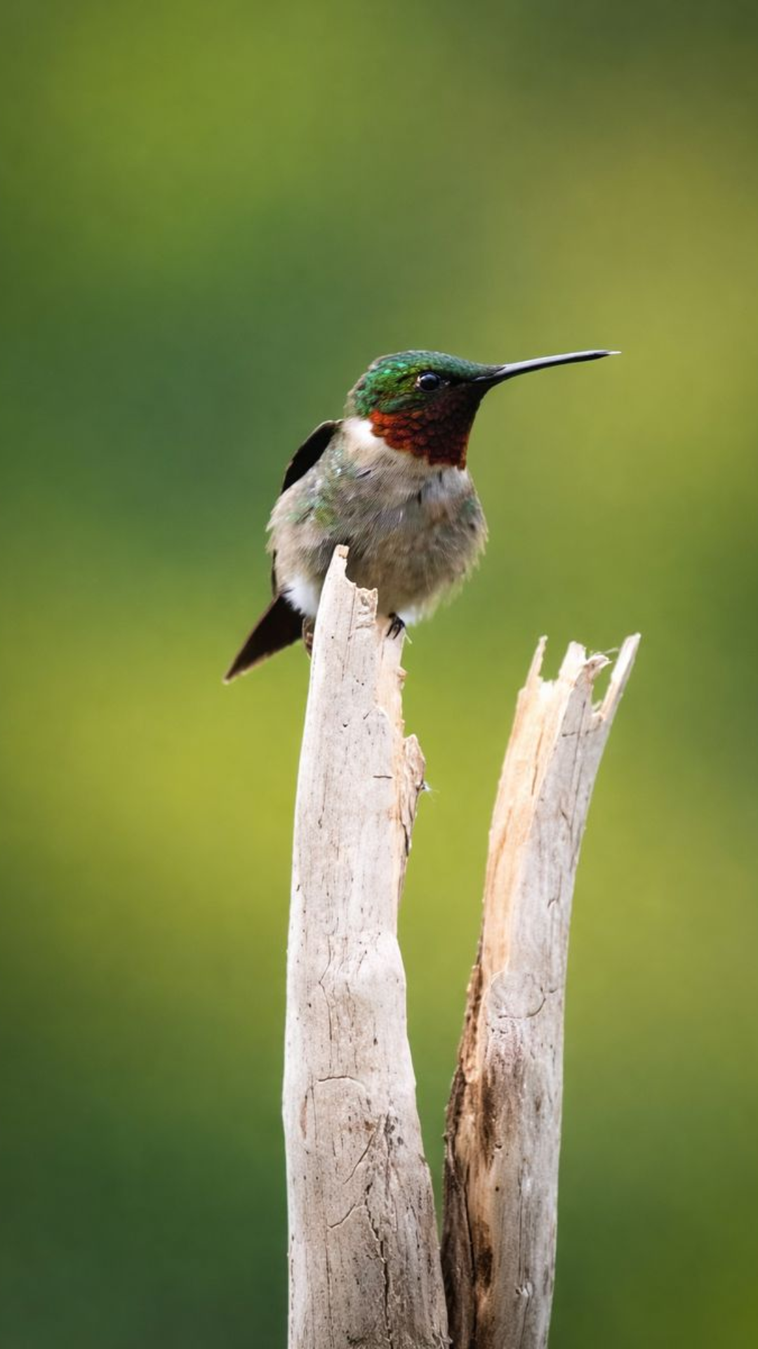 So grateful to capture this iridescent male ruby-throated hummingbird!