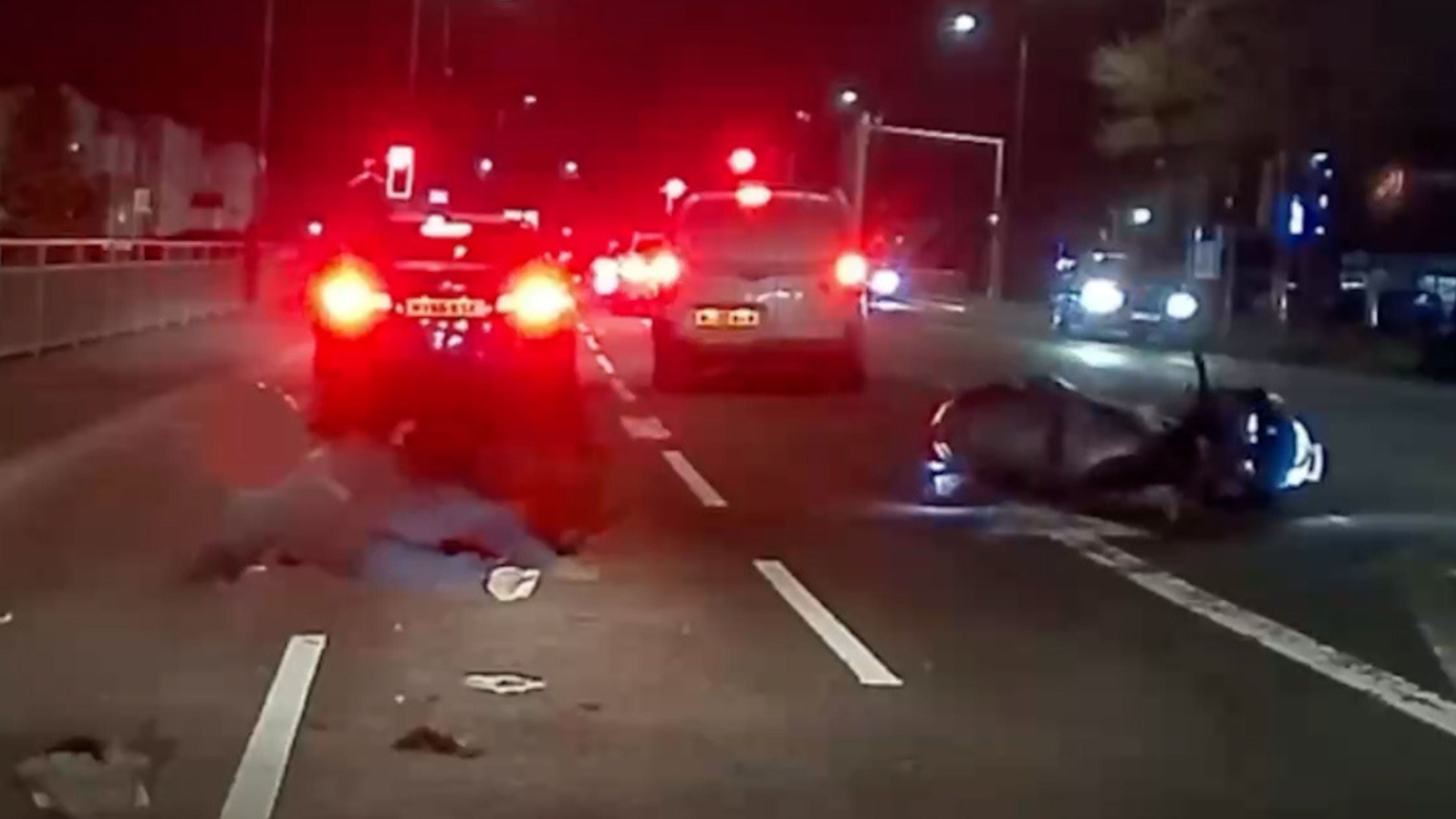 Drink driver smashes into scooter sending rider flying