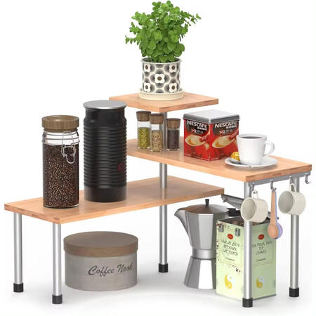 Esta mini estantería esquinera es la solución para ganar espacio en la ...