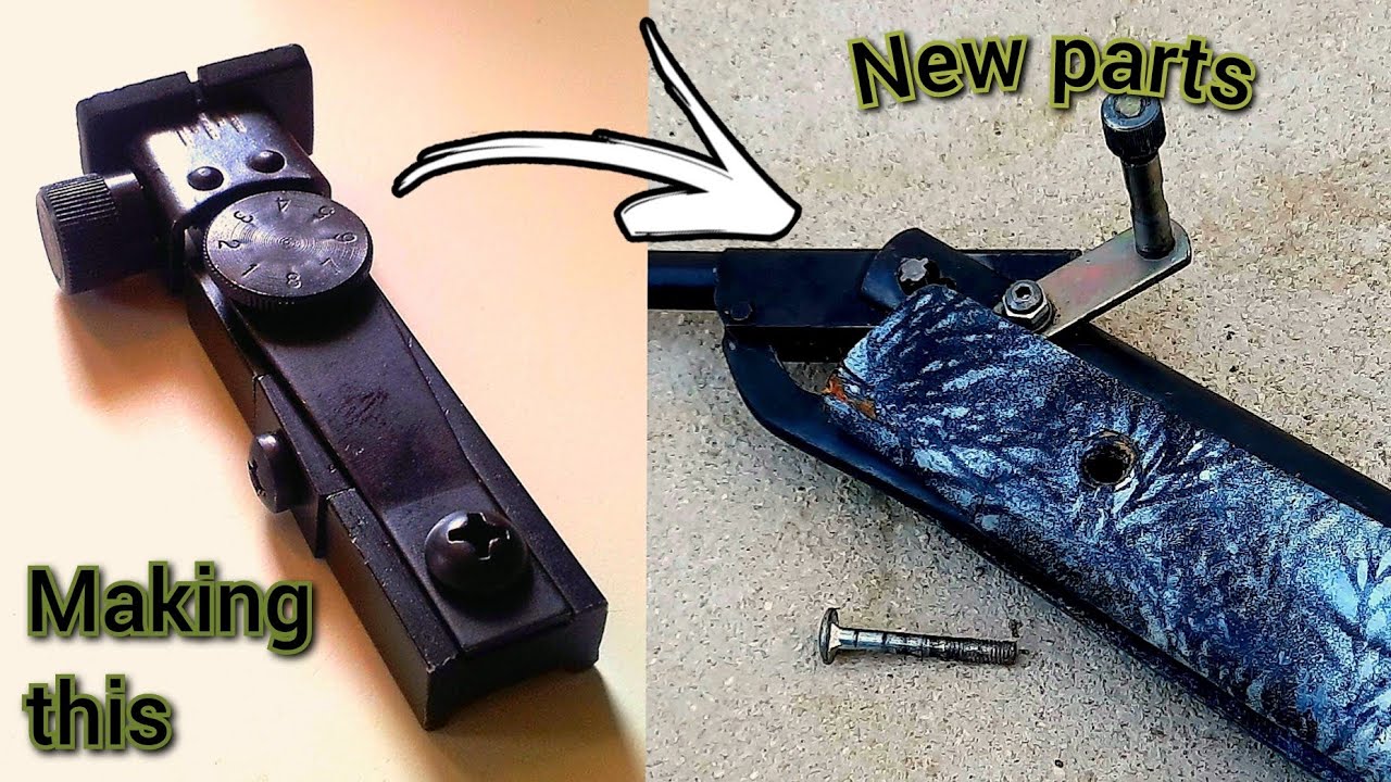 Broken air gun restoration - making a rifle sight machining