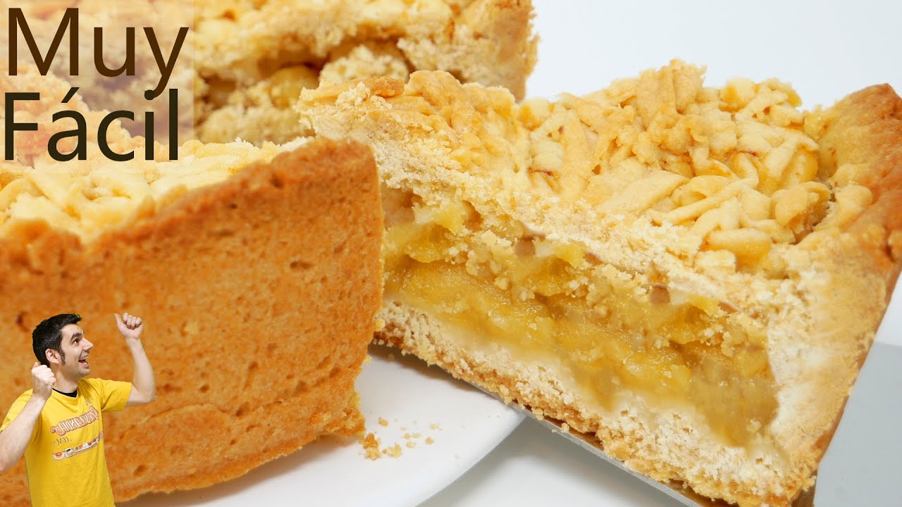 Pastel de manzana con mantequilla fácil y delicioso