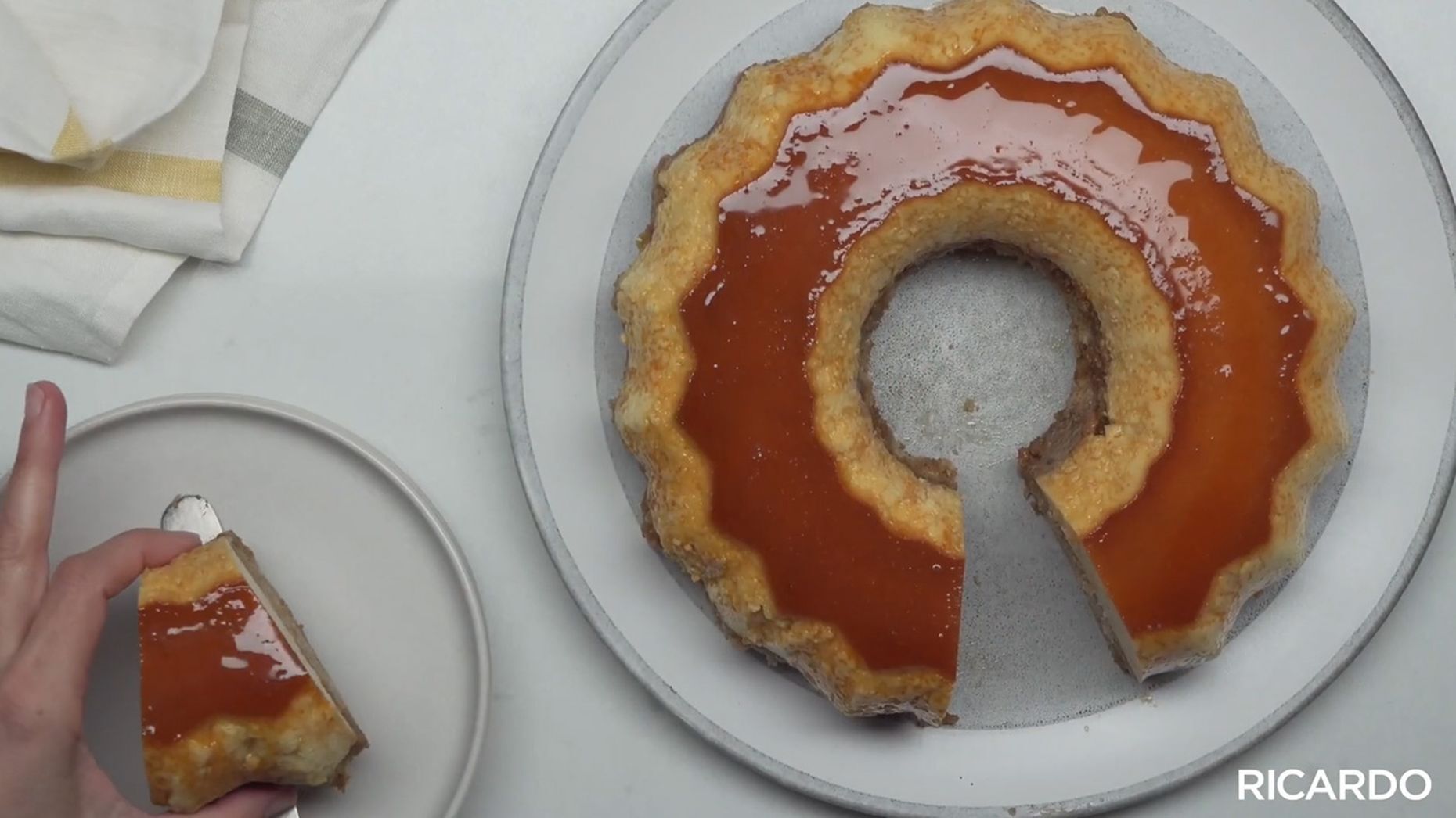 Gâteau flan au caramel et aux épices | Ricardo Cuisine