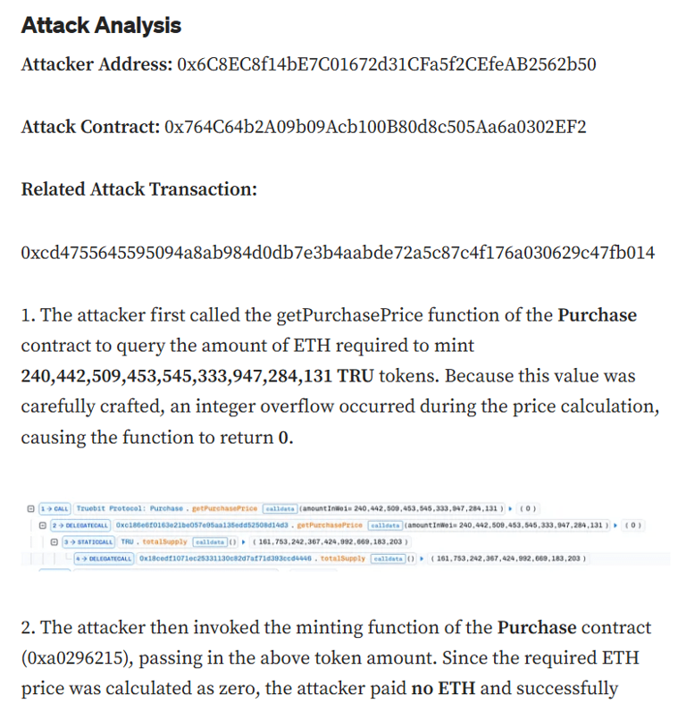 Truebit exploit exposes smart contract flaw behind $26M token mint