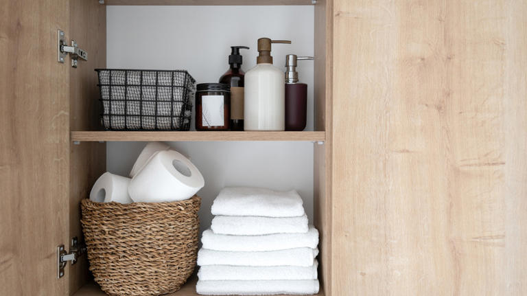 Sick of cluttered bathroom cabinets? This Dollar Tree hack clears up ...