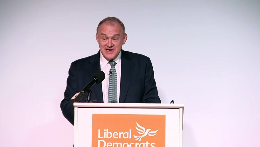 Sir Ed Davey calls NHS waiting times a 'national scandal'