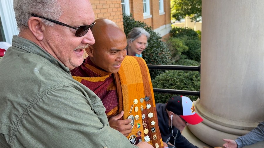 'You can feel the love': Monks continue their walk for peace in the Carolinas and close to Charlotte