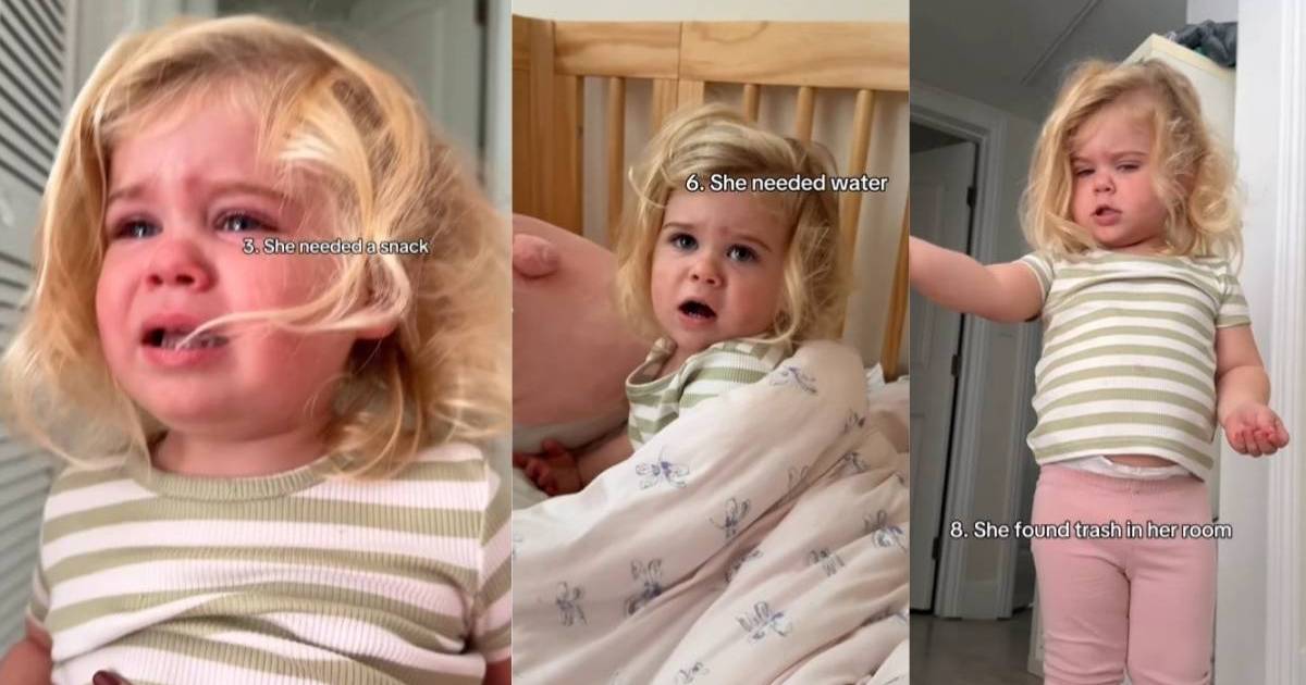 Video: Toddler has all the reasons in the world to get out of nap time