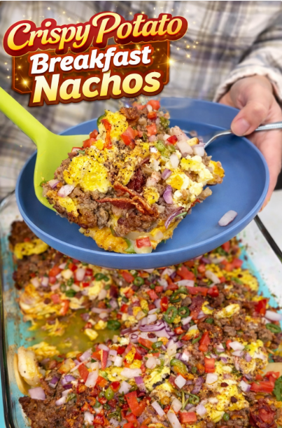 Crispy potato breakfast nachos I learned in Idaho