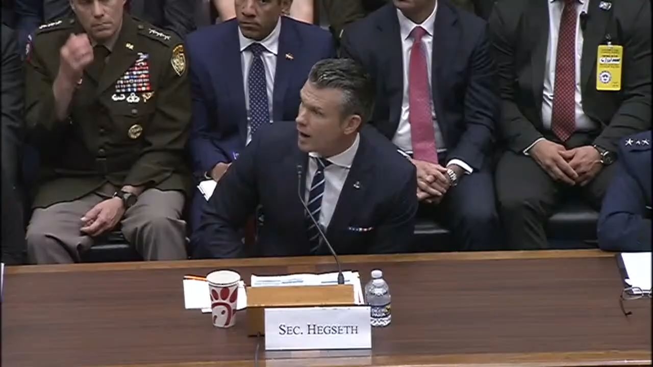 'You should resign': Pete Hegseth squirms as congressman makes him ...
