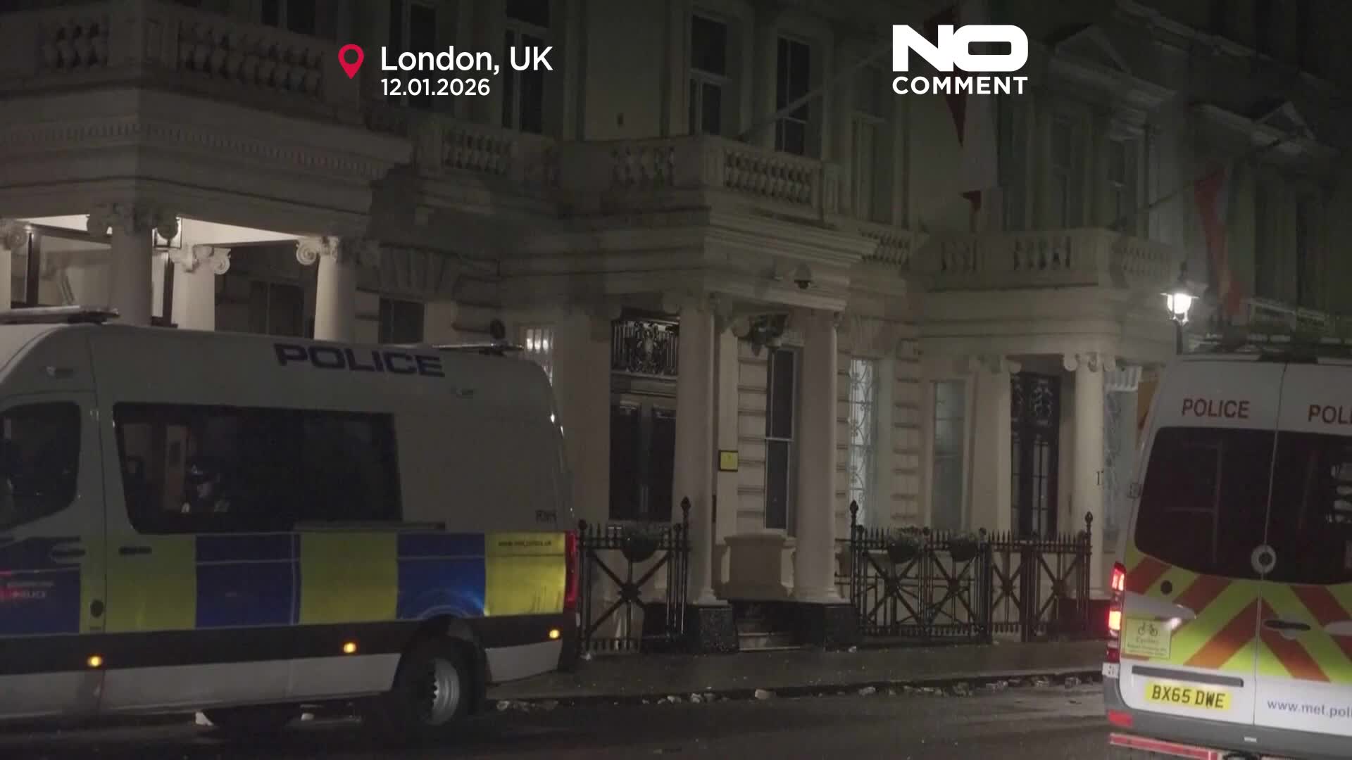 Protesters demonstrate outside Iranian embassy in London amid unrest in ...