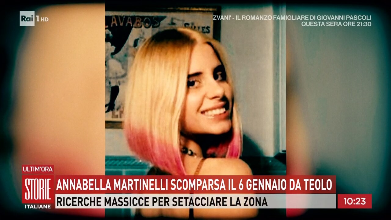 Scomparsa Annabella Martinelli: le ricerche - Storie italiane 13/01/2026