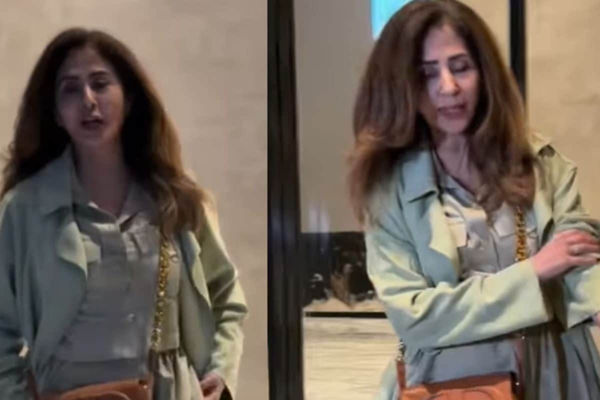 Urmila Matondkar looks like a queen in green overcoat, brown boots