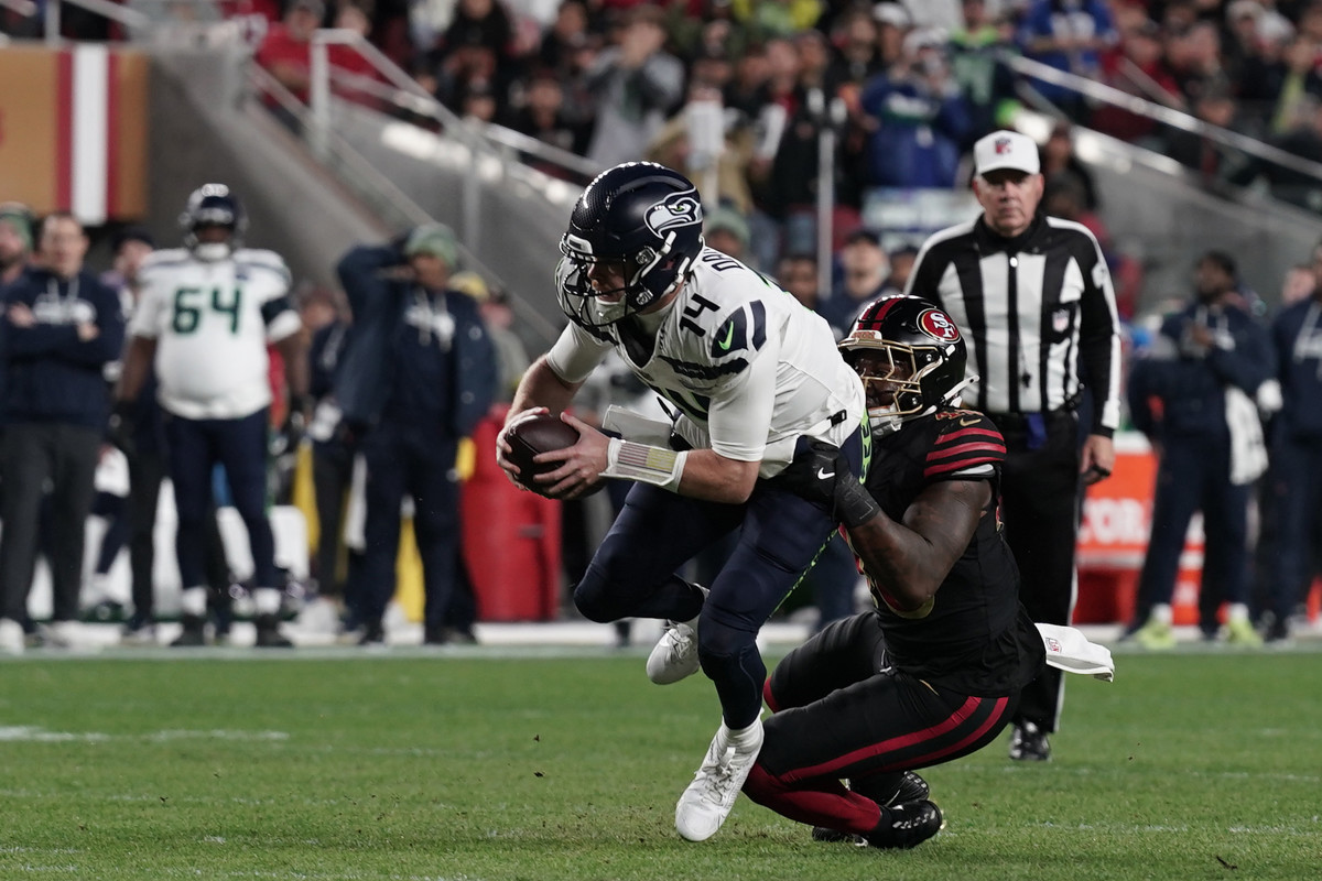 49ers' key to playoff success: Get after Sam Darnold by any means necessary