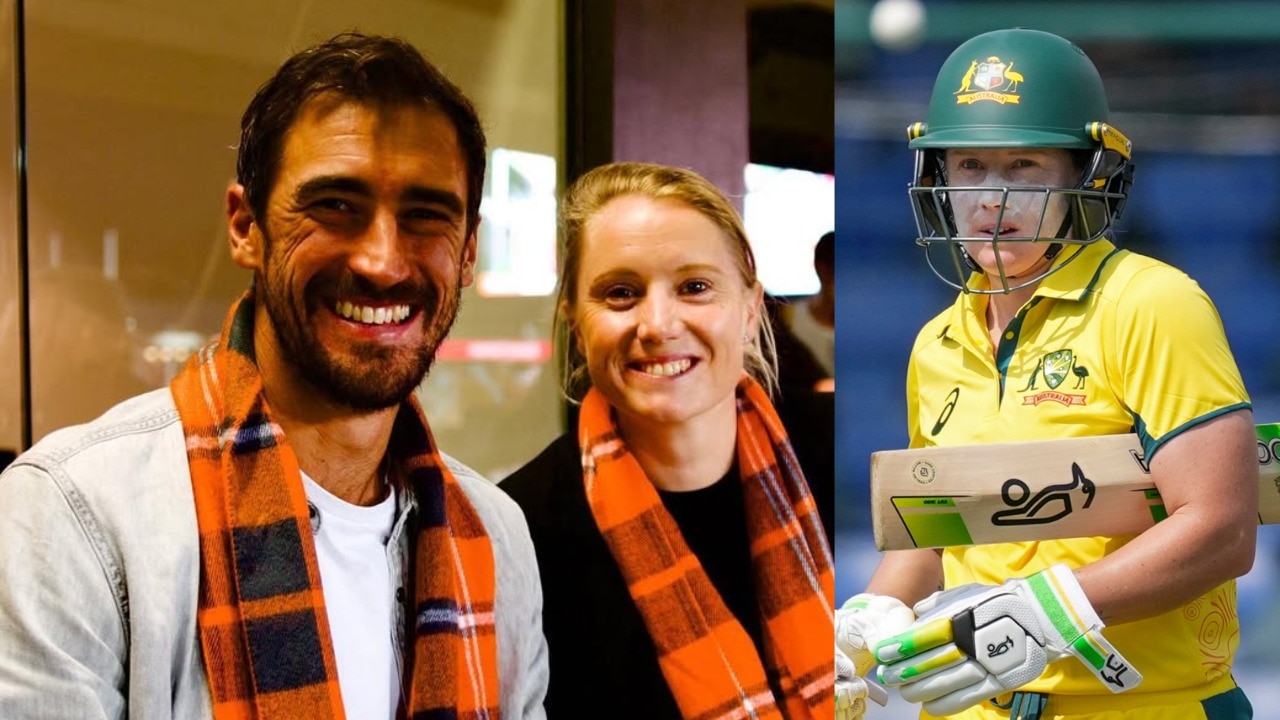 Proud Mitchell Starc reacts as Alyssa Healy announces Australia retirement