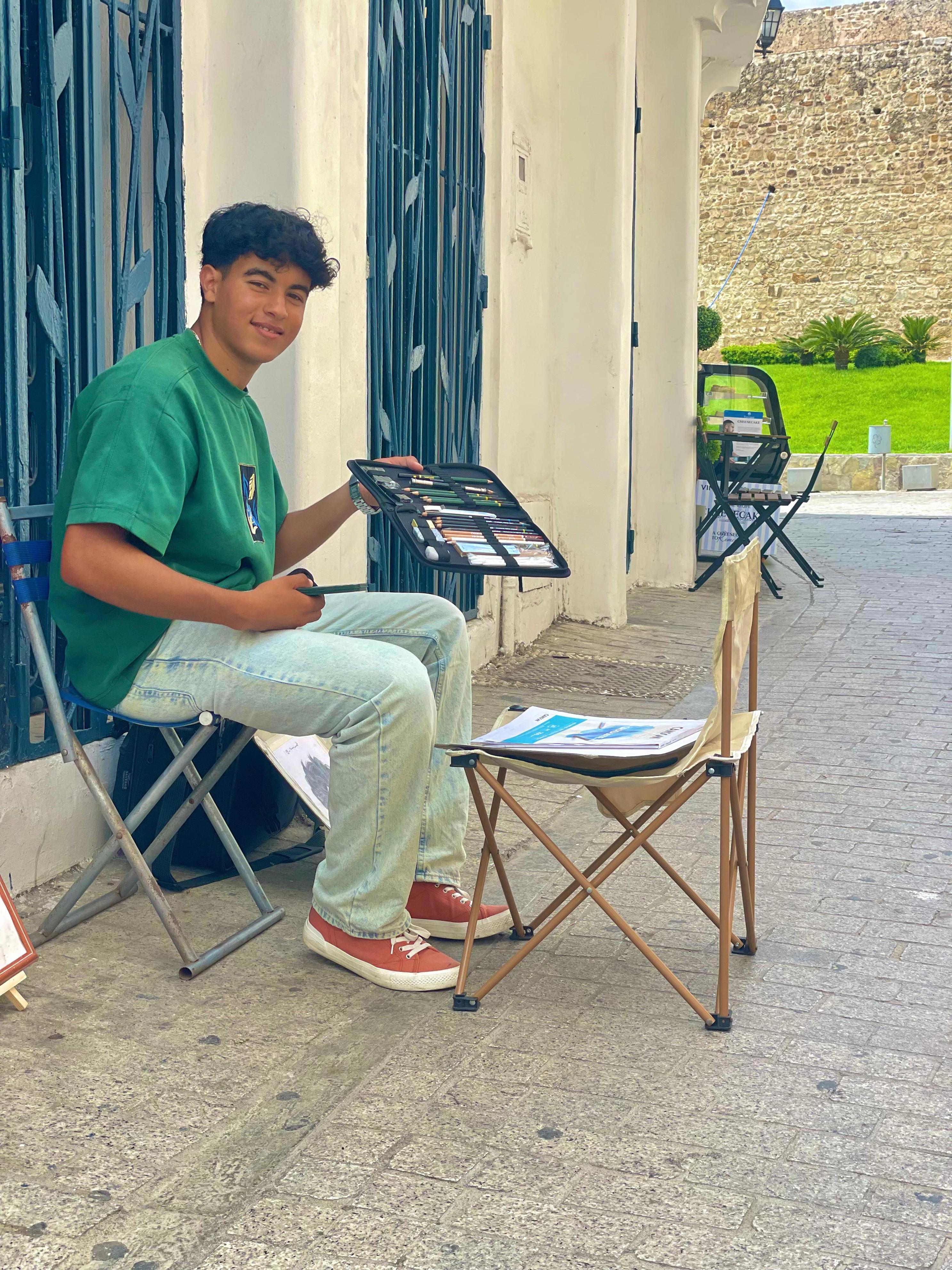 Oussama Mahrouch, the artist turning the streets of Tangier into his canvas