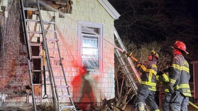Firefighters respond to early morning house fire in Easton