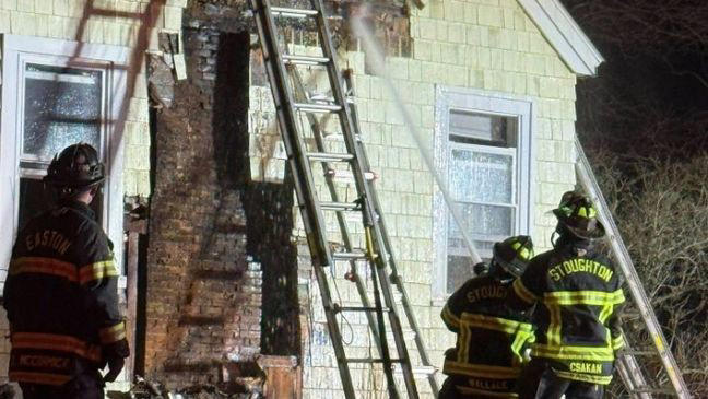 Firefighters respond to early morning house fire in Easton