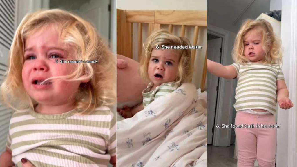Video: Toddler has all the reasons in the world to get out of nap time