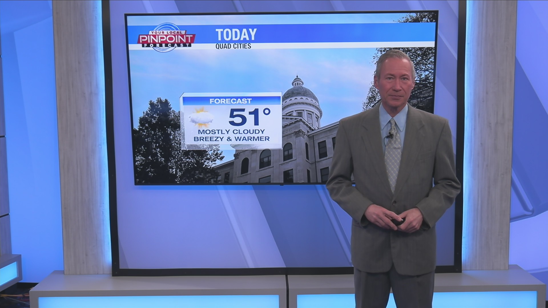 Breezy and warmer today before we turn cold again