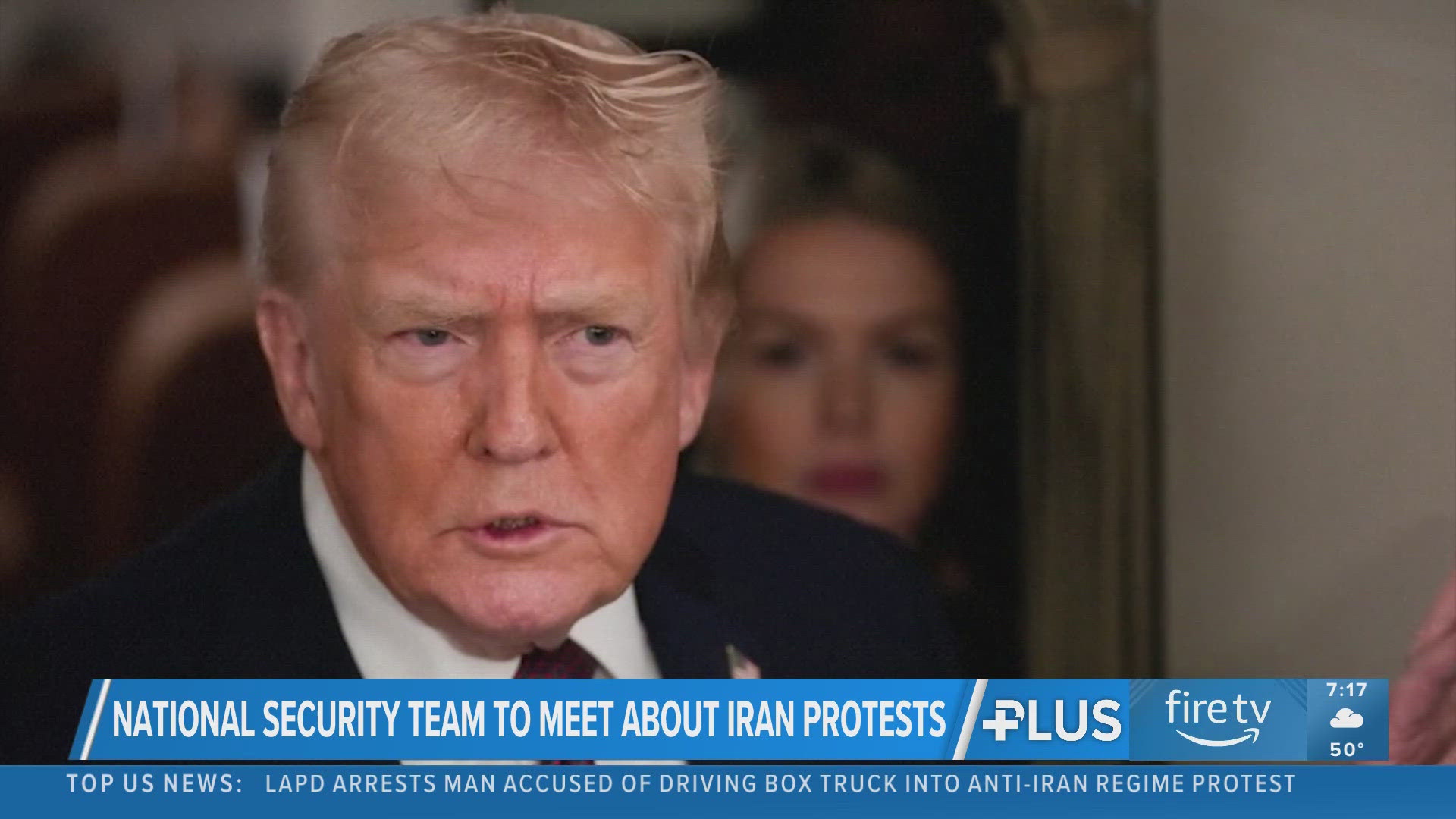 President Donald Trump considering military action in Iran as protests ...