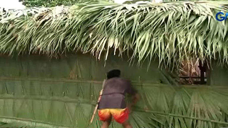 Bamboo, anahaw huts to serve as temporary housing for evacuees amid ...