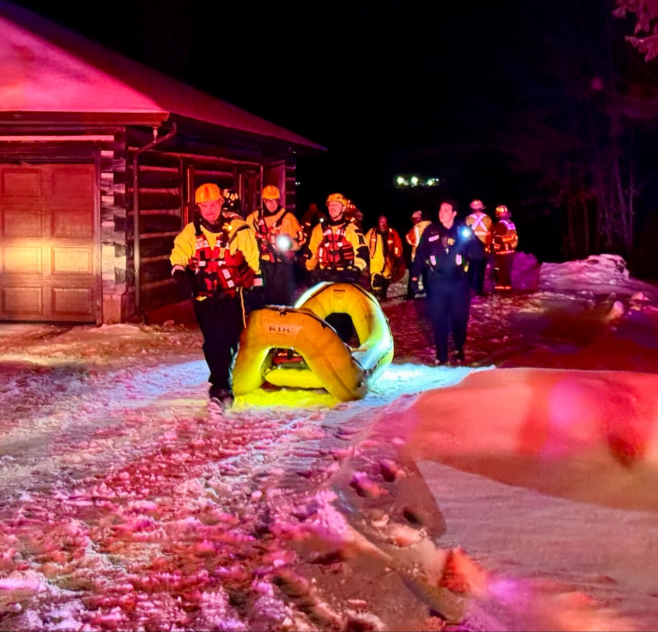 Floating suit credited with saving snowmobiler's life, police say