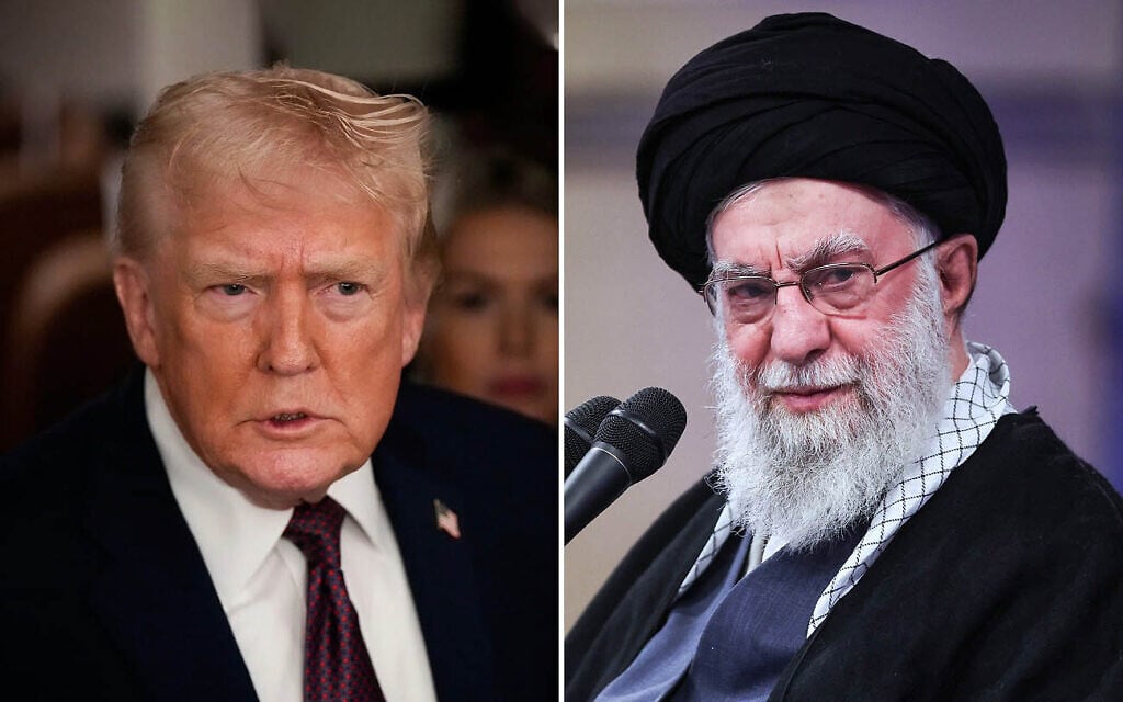 In first, Trump appears to call for end of 'sick man' Khamenei's rule ...