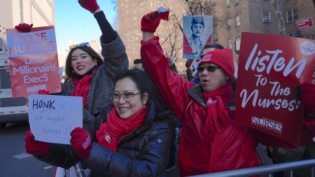 NYC nurses strike enters day 2 as largest nurses strike in city's ...