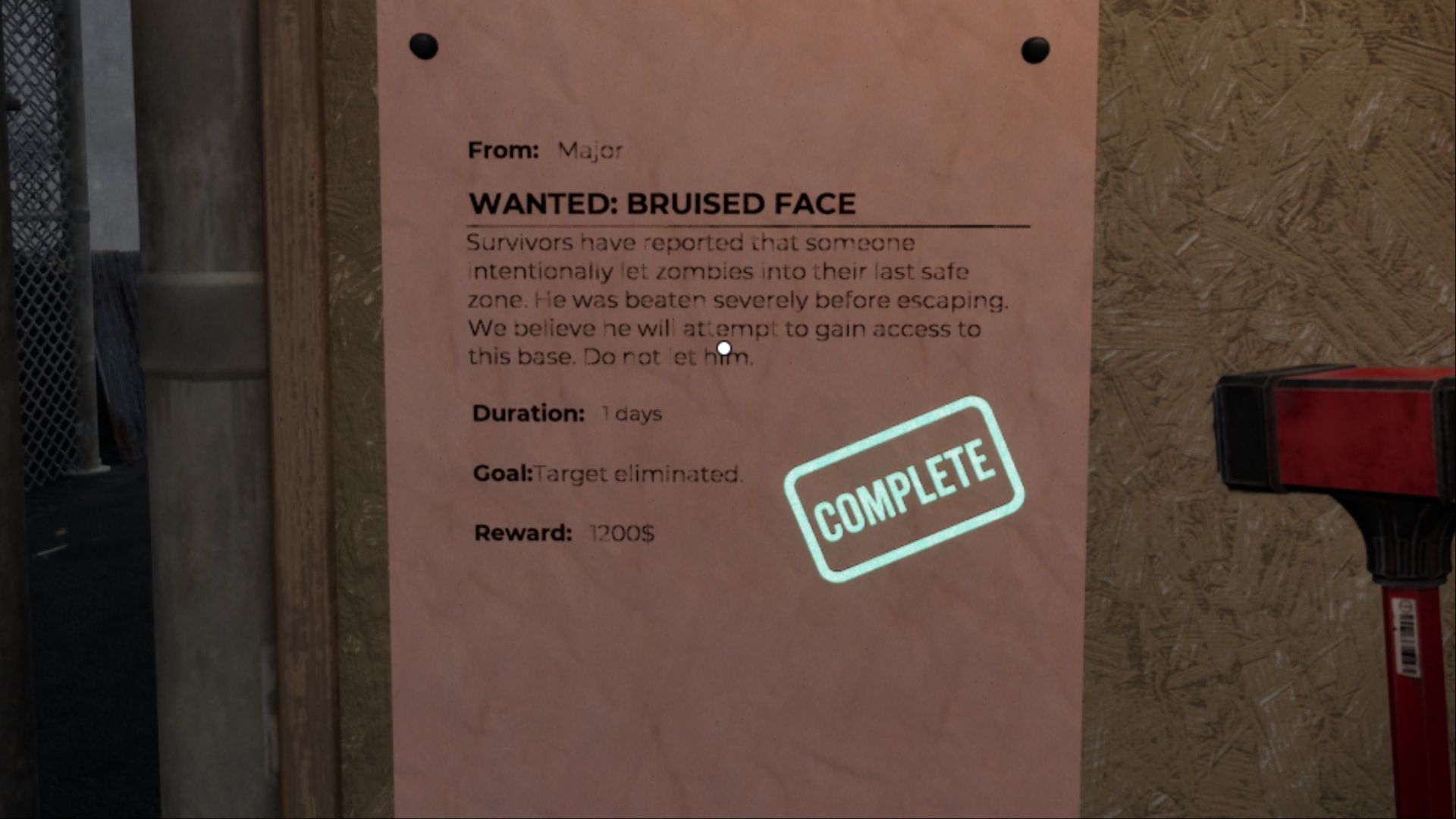 How to find the bruised man in quarantine zone: The Last Check