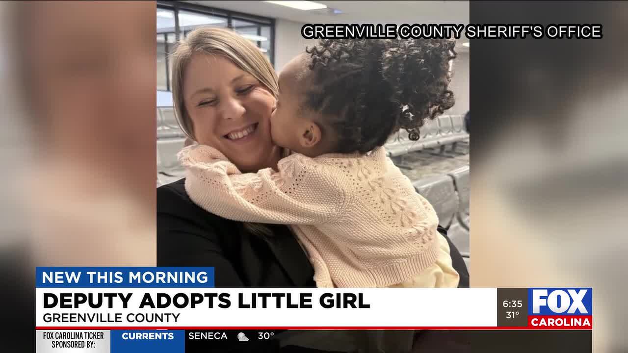 Greenville County deputy goes beyond the call of law and adopts little girl