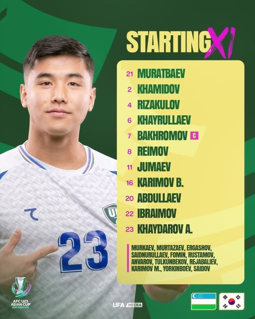 Trực tiếp U23 Uzbekistan vs U23 Hàn Quốc 0-0 (H1): Hiệp 1 bắt đầu