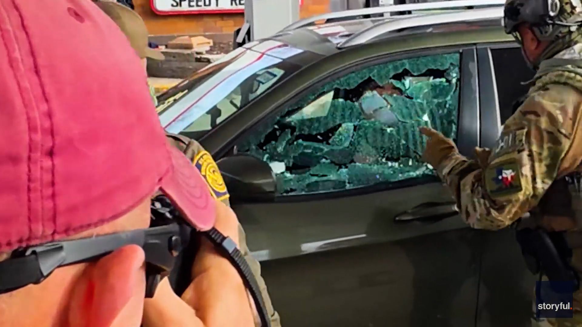 ICE agents smash window and drag man out of car in Minnesota