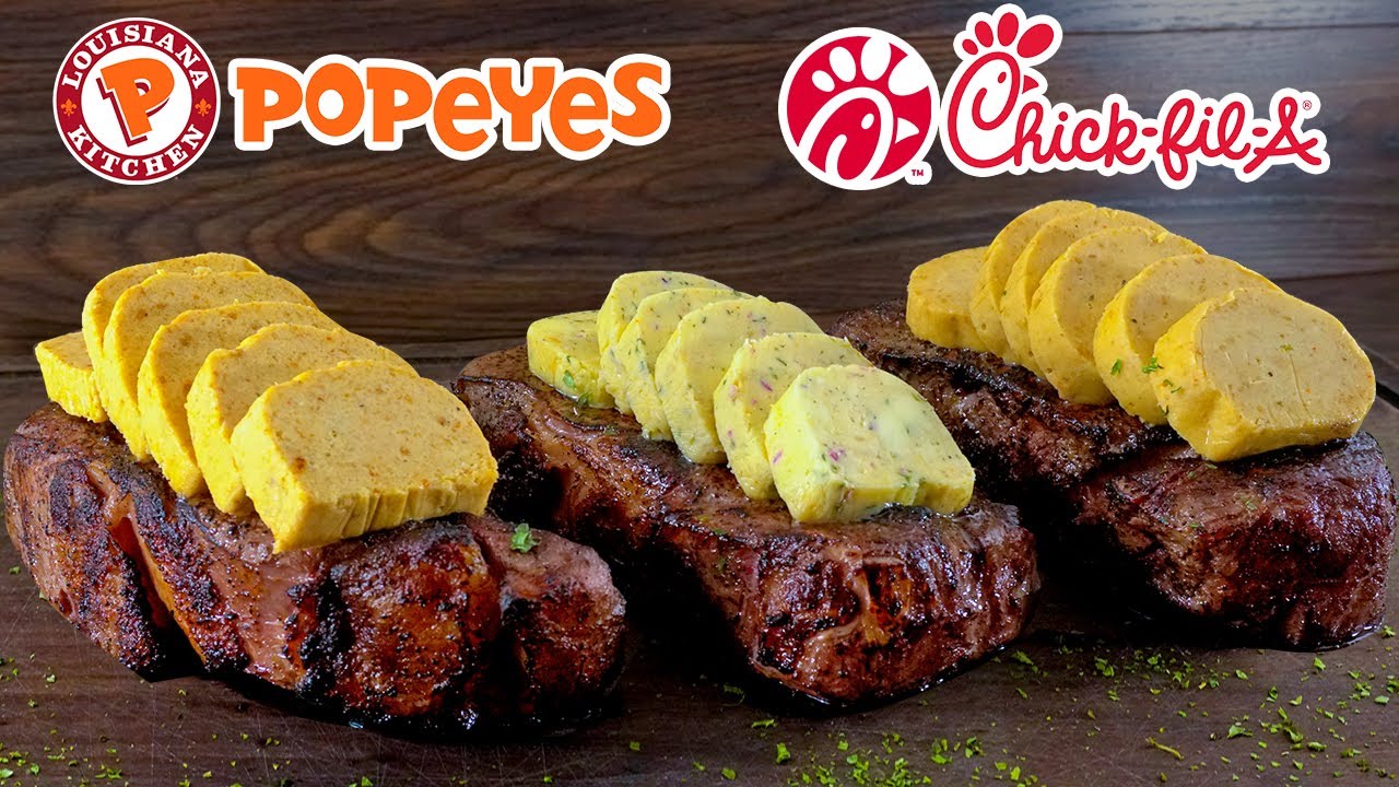 Turning fast food into fine dining - Popeyes & Chick-fil-A steaks!