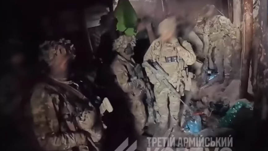 This is real combat footage from the front lines in Ukraine