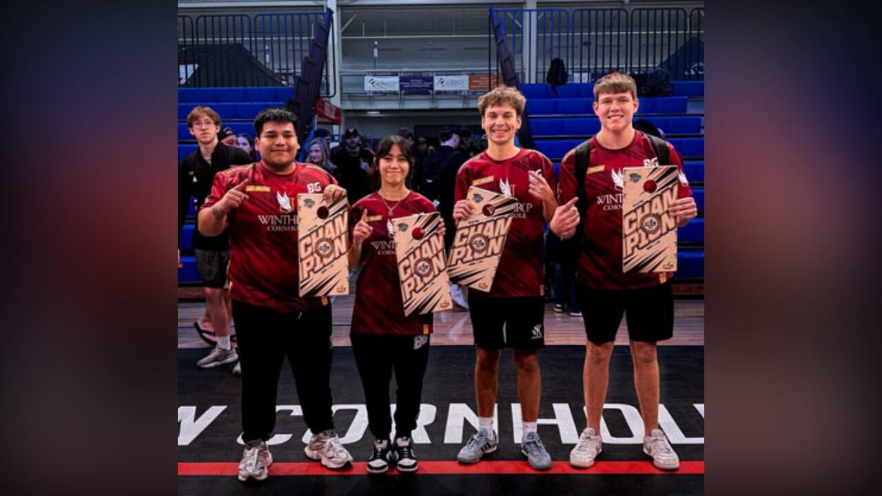 Winthrop Eagles claim team title and doubles victory at cornhole nationals